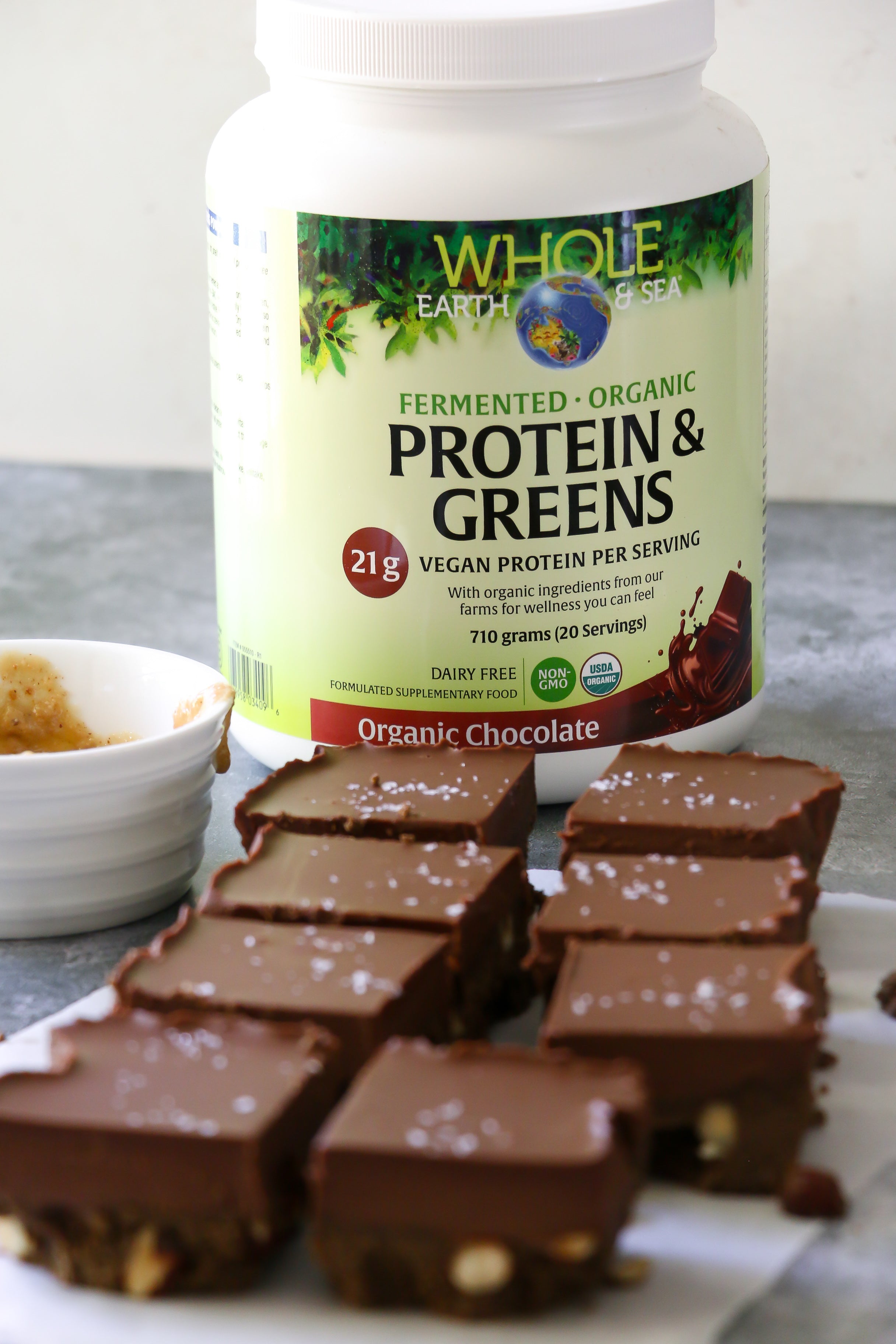 No-Bake Chocolate Hazelnut Protein Slice – Whole Earth and Sea